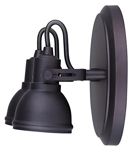 CANARM ICW622A02ORB10 LTD Polo 2 Light Ceiling/Wall, Oil Rubbed Bronze with Adjustable Heads