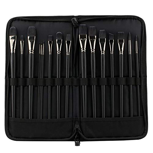 Creative Mark Folding Long Handle Paintbrush Storage Easel & Traveling Case - Artist Paintbrush Carrying Case & Artist Easel For Long Handle Paintbrushes Up To 13" Long - [Long Handle Easel & Case]
