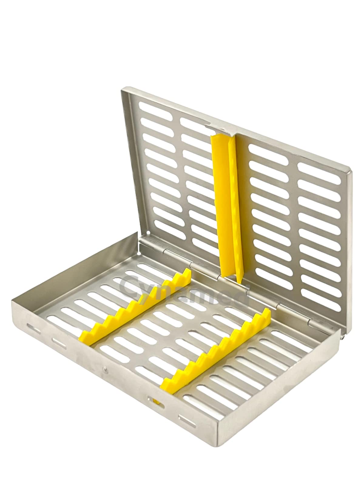 Cynamed Premium German Dental Autoclave Sterilization Cassettes Box Rack for 10 Instruments Branded