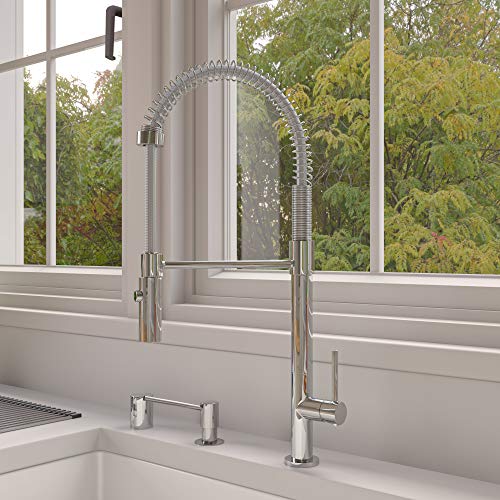 ALFI brand ABKF3732-PC Kitchen Faucet, 22.5"H, Polished Chrome