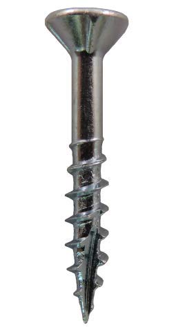 Premium Wood Screws, 8 x 1-1/4" with #2 Phillips Flat Head, self-Drilling Type 17 Point, Sharp coarse Threads, Countersink nibs, Storage jar with Screw-on lid, and PH2 Drive bit (1-1/4 inch)