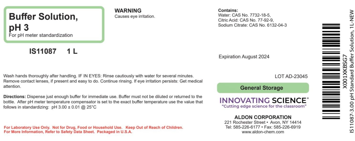 ALDON Innovating Science 3.00 pH Standard Buffer Solution, 1L - The Curated Chemical Collection