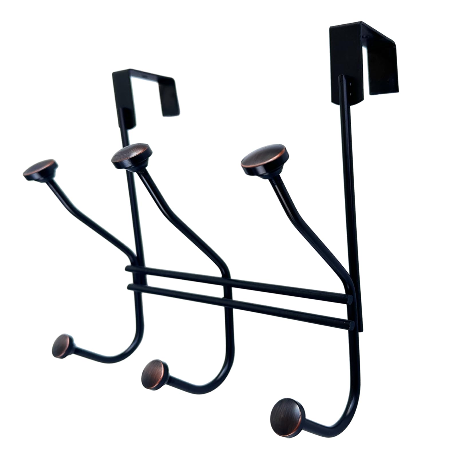 Peaceharmo Over The Door Hooks, Coat Racks for Hanging Clothes Hat Towel (Oil Rubbed Bronze, 1pcs)