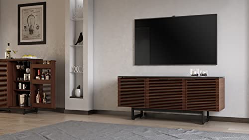 BDI Corridor 8177 Triple-Width Media Console with Drawer, Chocolate Stained Walnut