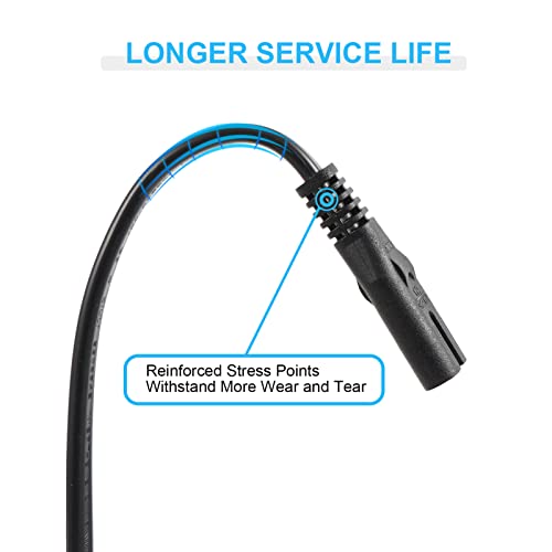 AC Power Cord Compatible Samsung TV, TCL lg Sony Sharp Insignia Hisense Toshiba TV 6 Feet 2 Prong Power Cable Replacement