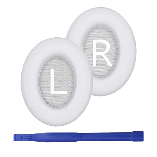 Noise Cancelling 700 Earpads Replacement Ear Pads Protein PU Leather Ear Cushion Compatible with Bose NC700 Bose Noise Cancelling 700 Bluetooth Headphones （White