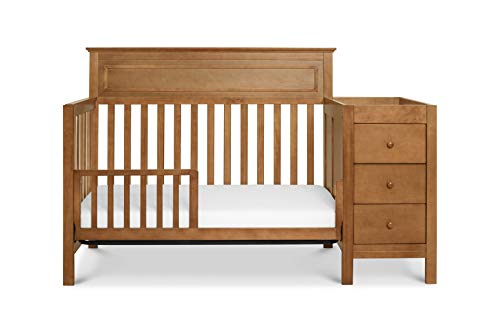 DaVinci Autumn 4-in-1 Crib and Changer Combo in Chestnut | Greenguard Gold Certified