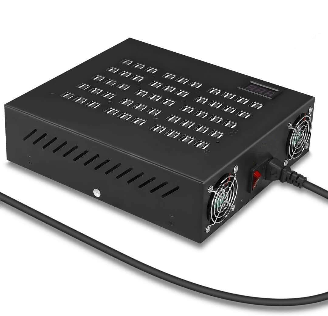 USB Charging Station,100 Ports USB Power Station Multi Port USB Wall Charger Adapter Phone Noninterference Multiport Desktop USB Rapid Charger for Hotel School Shopping Malls