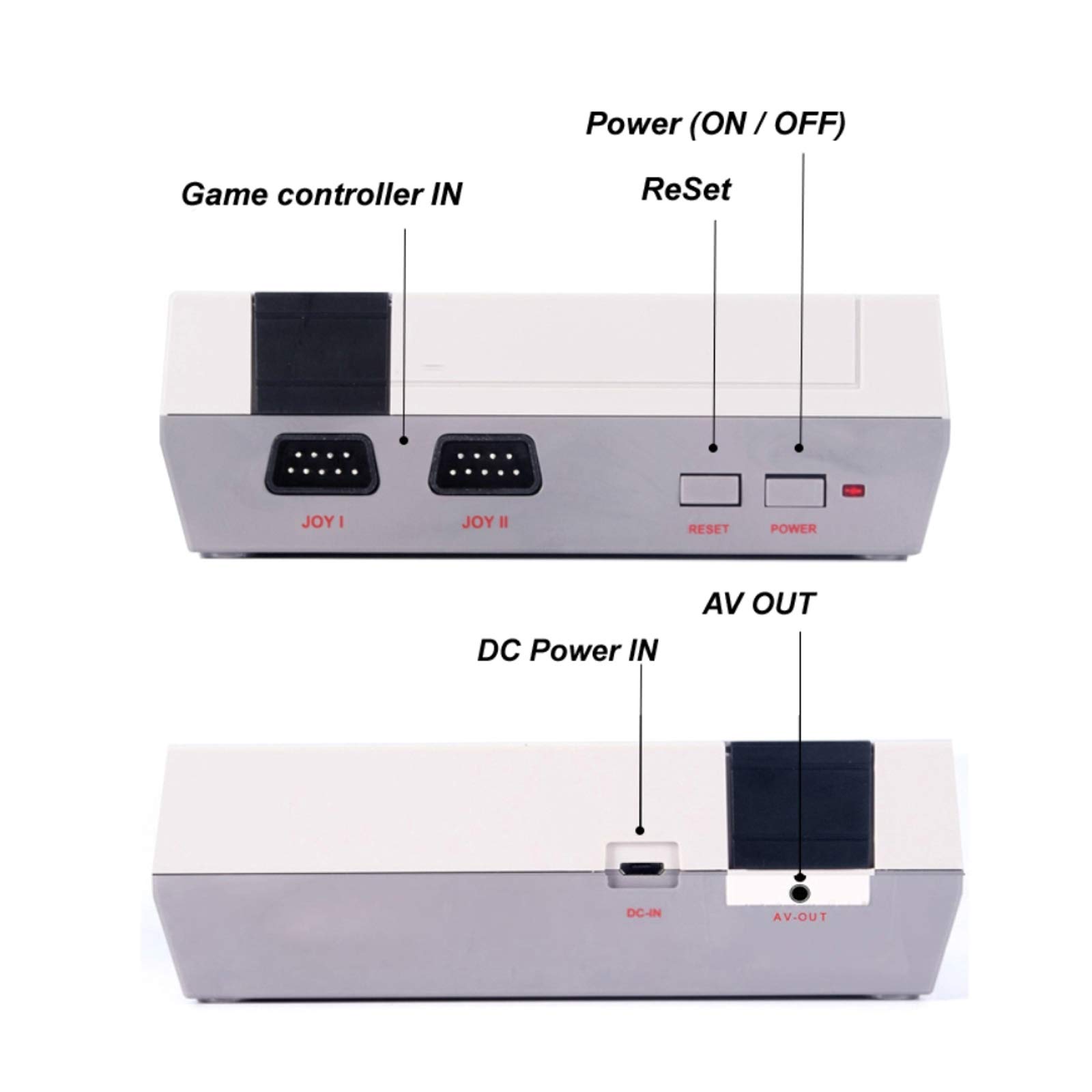 Classic Game Console Built-in 621 Game, with 2 Joysticks, Mini Retro Childhood Video Game Console, Handheld Game Player Console HDMI Out
