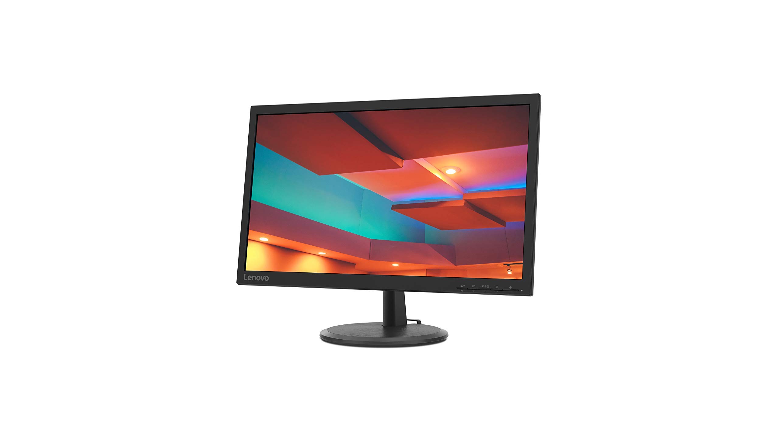 Lenovo D22-20 21.5-inch FHD (1920 x 1080) LED Backlit LCD Monitor, 16:9 Widescreen, 75Hz, 5ms, HDMI, VGA, VESA Mount, 66ADKCC1US, Raven Black (Renewed)
