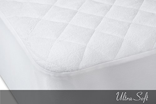 Crib Mattress Protector Cover - Comfortable, Breathable and Waterproof Bamboo Material. Keep The Crib Mattress Clean and Protected and Give Your Baby a Cozy Restful Sleep. Machine and Dryer Friendly.