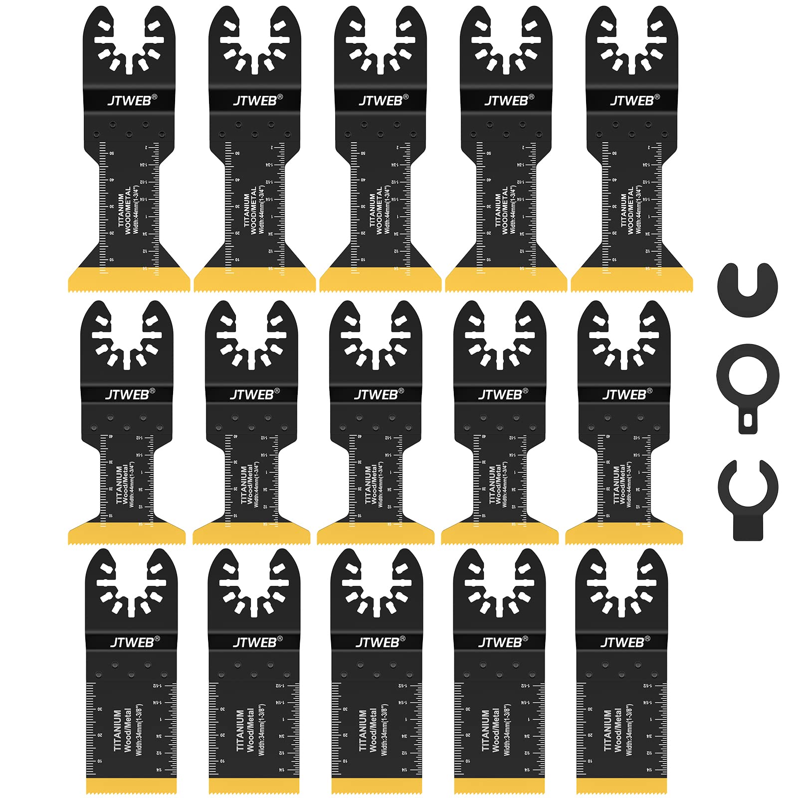 33 Pack Oscillating Saw Blades, Bimetal Oscillating Tool Blades to Cut Metal Plastic Wood Oscillating Multitool Quick Release Saw Blades Compatible with Fein Multimaster Bosch Craftsman Milwaukee