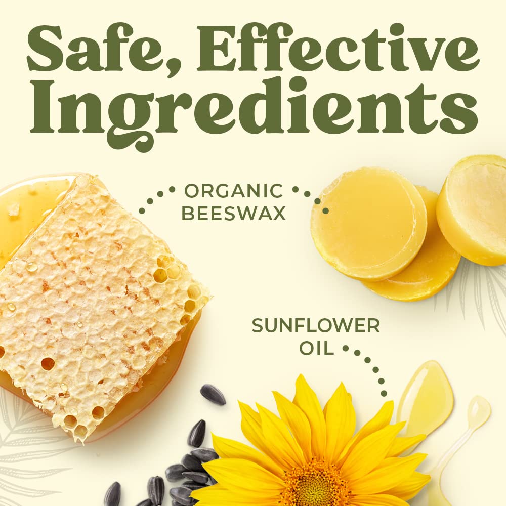 USDA Organic Lip Balm 4-Pack by Earth's Daughter- Eucalyptus Mint Flavor, Beeswax, Coconut Oil, Vitamin E - Best Lip Repair Chapstick for Dry Cracked Lips.