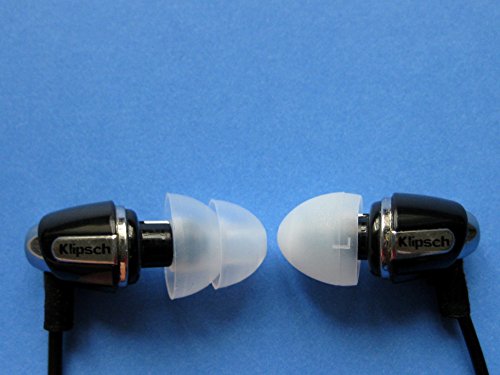Comfortable (CL) Oval Fit Set Compatible with Klipsch In Ear Earphones - Replacement Ear Adapters Eartips Earbuds Eargels