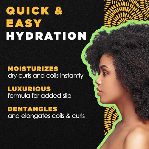 MY BLACK IS BEAUTIFUL Nourishing Leave-In Conditioning Cream, for Curly and Coily Hair with Coconut Oil, Honey, and Tumeric, 6.3 fl oz