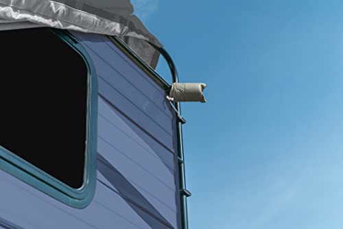 ADCO 36858 Designer Series Olefin HD Fifth Wheel Trailer Cover 40' 1" - 43', Gray/White