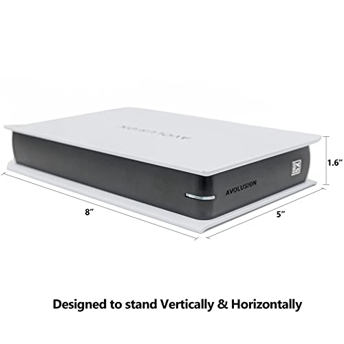 Avolusion PRO-5X Series 3TB USB 3.0 External Gaming Hard Drive for PS5 Game Console (White) - 2 Year Warranty
