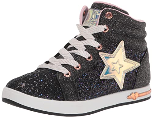 Skechers baby girls Shoutouts 2.0 Sneaker, Black, 3.5 Big Kid US