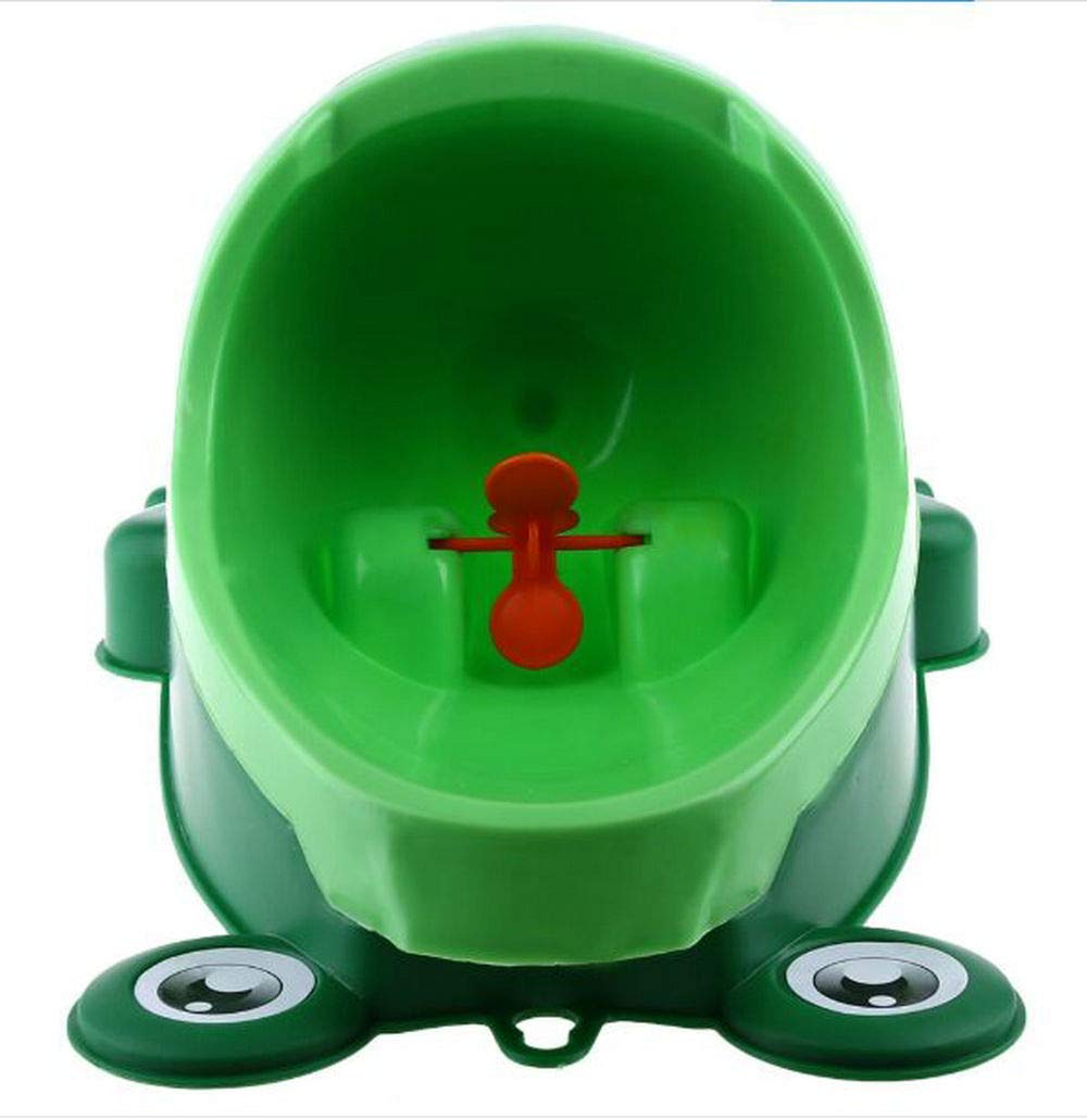 jatech 1 pc Baby Boy Potty Toilet Training Frog Children Stand Vertical Urinal Boys Pee Infant Toddler Wall-Mounted (Green)