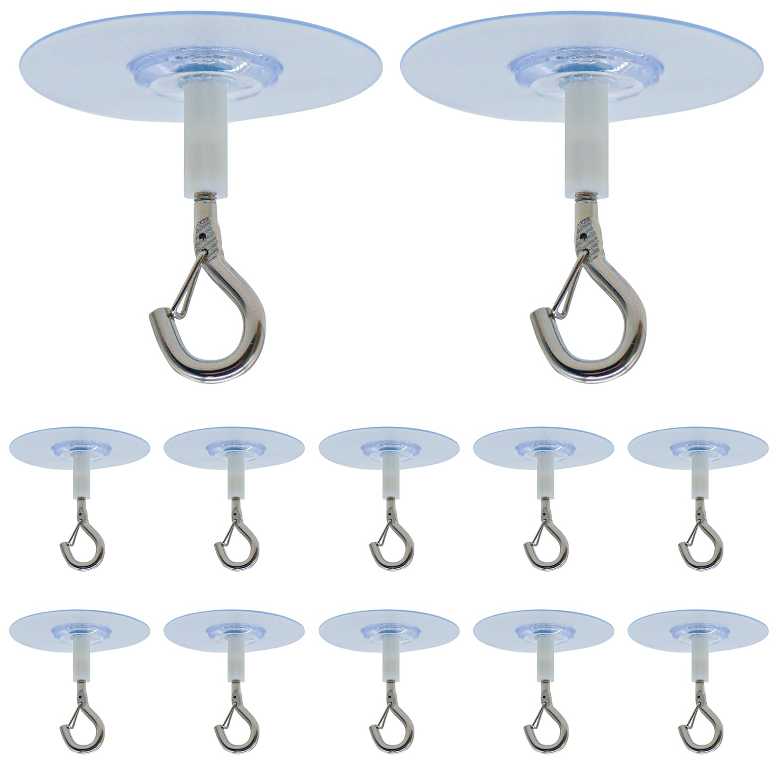 Art Related 12 Pack Hole Adhesive Ceiling Hooks Ceiling Hooks with Strong Adhesive, Capacity, for Hanging Pots, Baskets, Lights, and More,