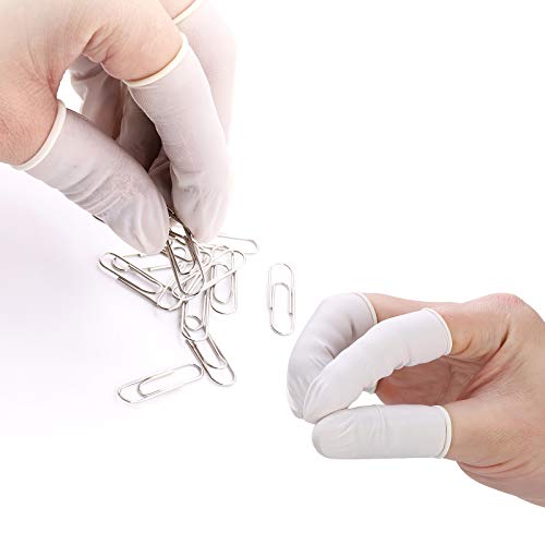 GreenLifeĀ® 100/300/500pcs General Finger Cots Finger Gloves Finger Protector Finger Support Disposable Latex Nail Cover Durable High Elastic Anti Static Protect Sleeves Tool (300pcs)
