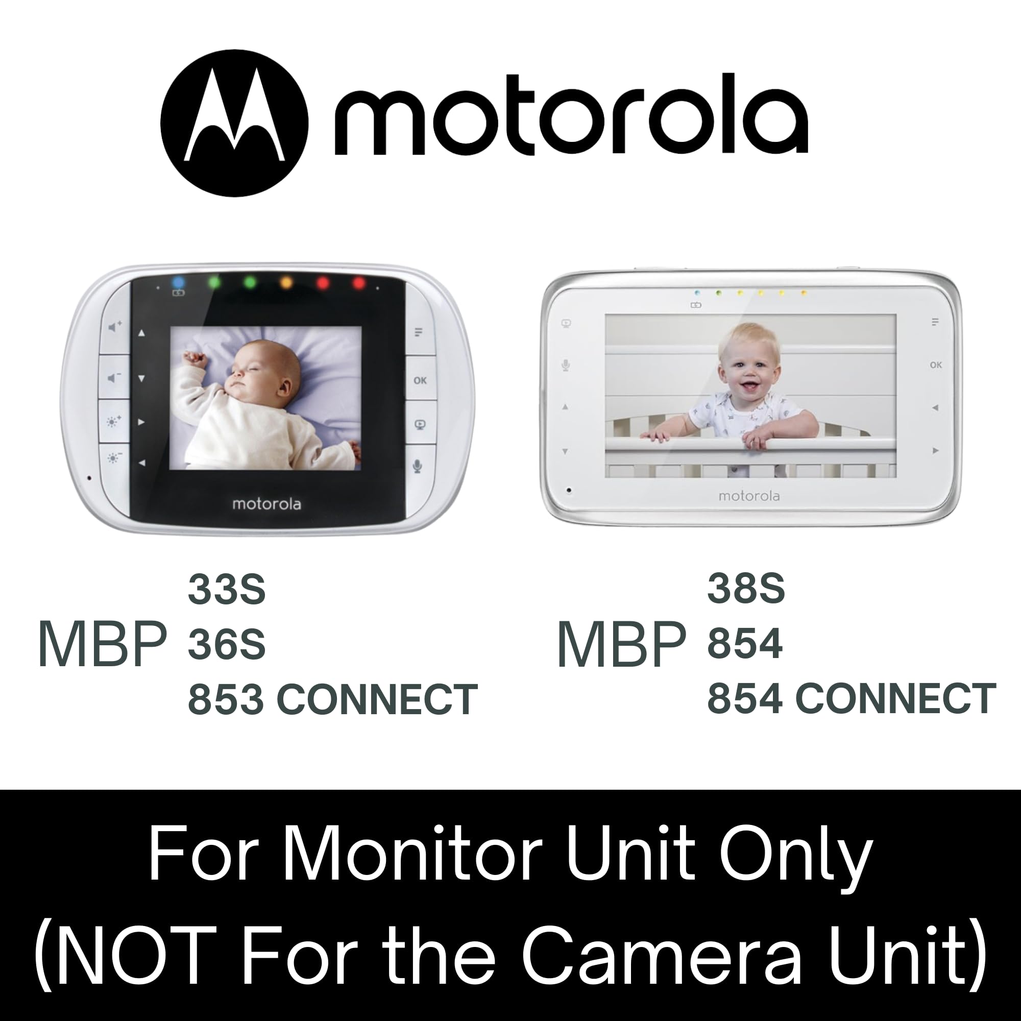 for Motorola Baby Monitor Charger (Handheld Screen Only) MBP33S MBP36S MBP36XL MBP38S MBP41S MBP43S MBP843 MBP853 MBP854 MBP855 Connect Not for Camera