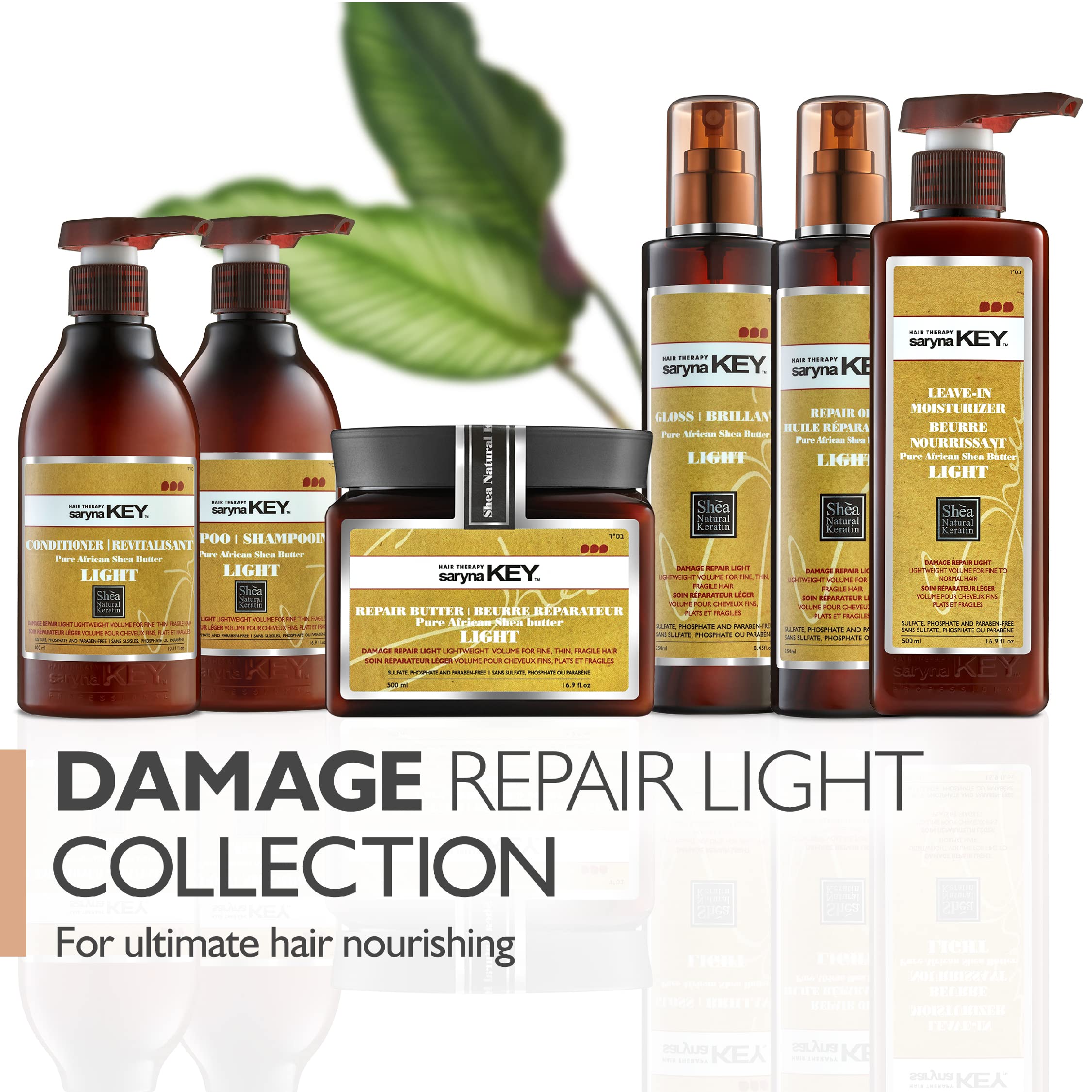 Saryna Key Damage Repair Light Hair Conditioner with African Shea Butter (500ml/16.9oz)