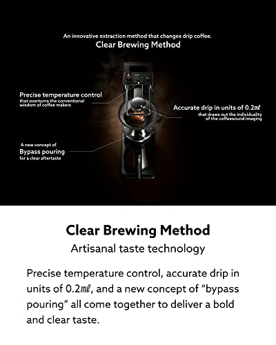 BALMUDA The Brew | Automatic Pour Over Coffee Maker | Clear Brewing Method | Precise Temperature Regulation | Three Brewing Modes – Regular, Strong, Iced | Compact Design | K06H-BK | US Version
