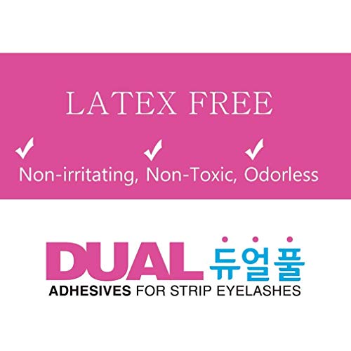 Premium Fast Drying and Strong Adhesives for Strip 3D False Eyelashes 7g / Net 0.25 OZ for Reusable and Dramatic Full Look with Cruelty Free and Latex Free, Formaldehyde Free with ISO (1 Pack)