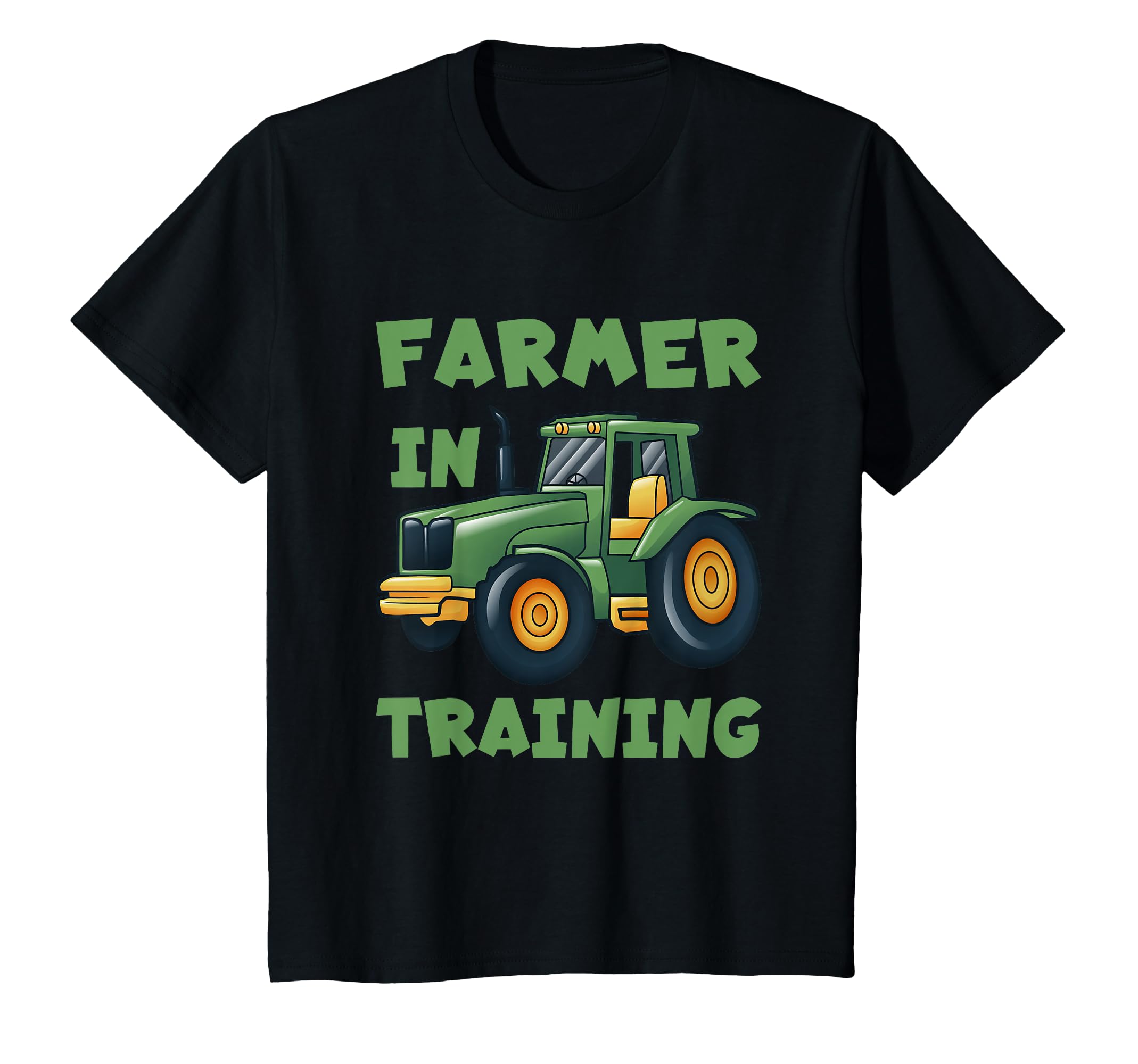 Funny Tractor Boy Farmer In Training Tractor Graphic T-Shirt