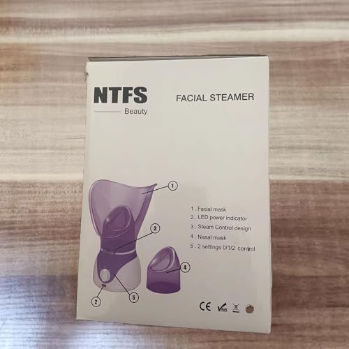 Facial Steamer,Nano Ionic Face Steamer for Home Facial,Face Sauna Spa Sinuses Moisturizing Cleansing Pores for for Women Moisturizing Home SPA