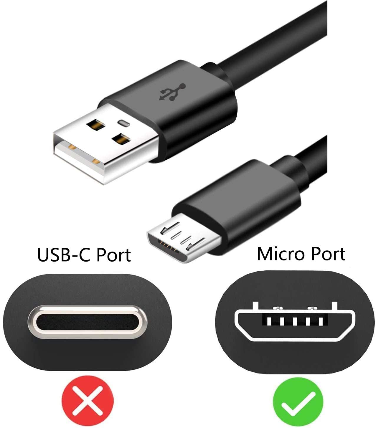 USB Charging Cable Charger Cord Compatible for TREBLAB FX100 HD77 HD7,BUGANI M83,AOMAIS GO,iFox iF012 Bluetooth Speakers Power Cord