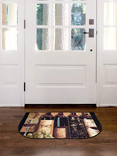 Brumlow MILLS Wine Botique Area Rug for Kitchen, Dining, Bedroom, Living Room and Home Decor, 19" x 32", Tan