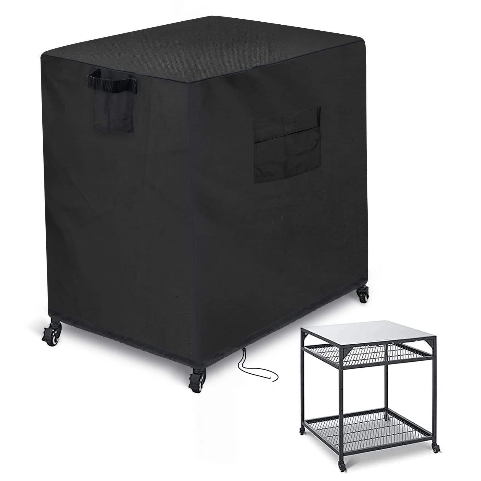 Outdoor Table Cover for Ooni Large Table, Catcan 36 x 32 x 32inch Waterproof Outdoor Prep Table Cover Pizza Oven Stand Cover