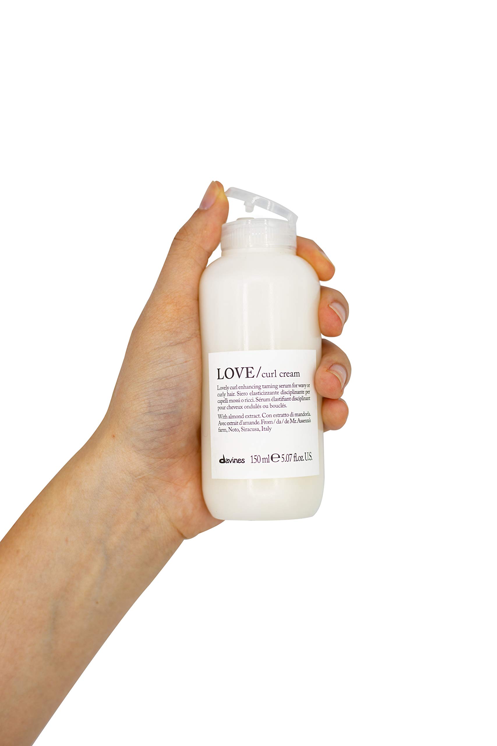 Davines LOVE Curl Cream, Weightless Curl Defining Leave-On Serum For Curly And Wavy Hair, Residue-Free Softness and Shine, 5.07 Fl Oz