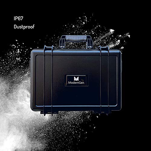 ModernGen 10 Slot Watch Box Travel Case - Heavy Duty Plastic Impact Resistant Waterproof