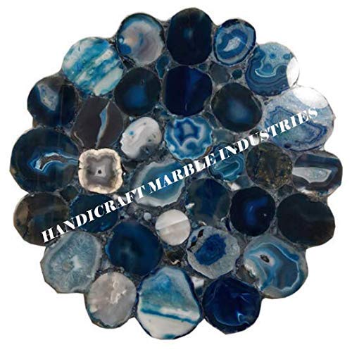 Agate Coffee Table Top, Natural Agate Table, Blue Lace Agate Stone Table 36 Inch, Flower Agate Meaning, Flower Agate Healing Properties, How To Pronounce Agate