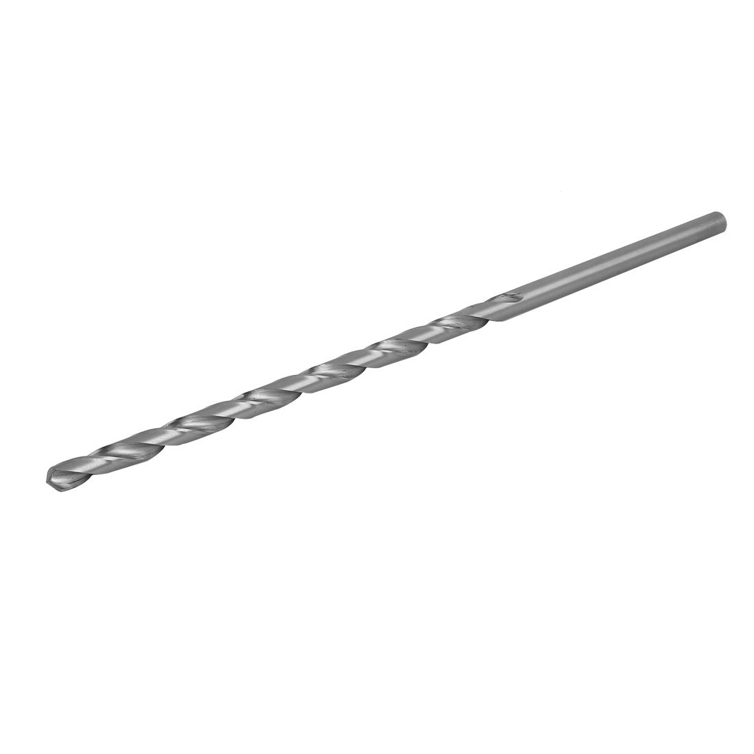 Aexit 11mm Drilling Tool Holder Dia 350mm Length HSS Round Drill Hole Twist Drill Bit Silver Tone Model:73as591qo692