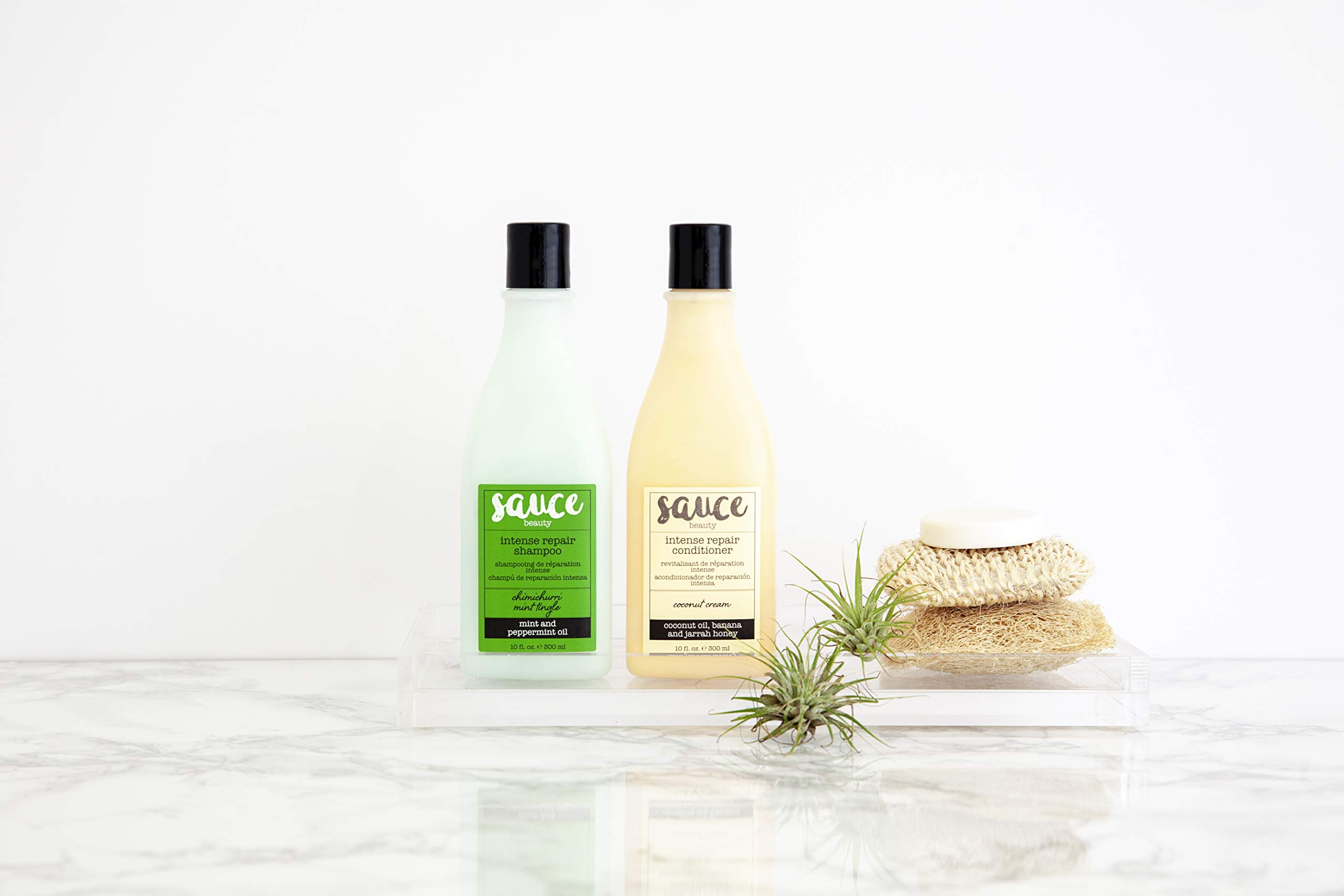 Sauce Beauty Chimichurri Mint Shampoo and Coconut Cream Conditioner Set - 2 10 fl. oz. Bottles
