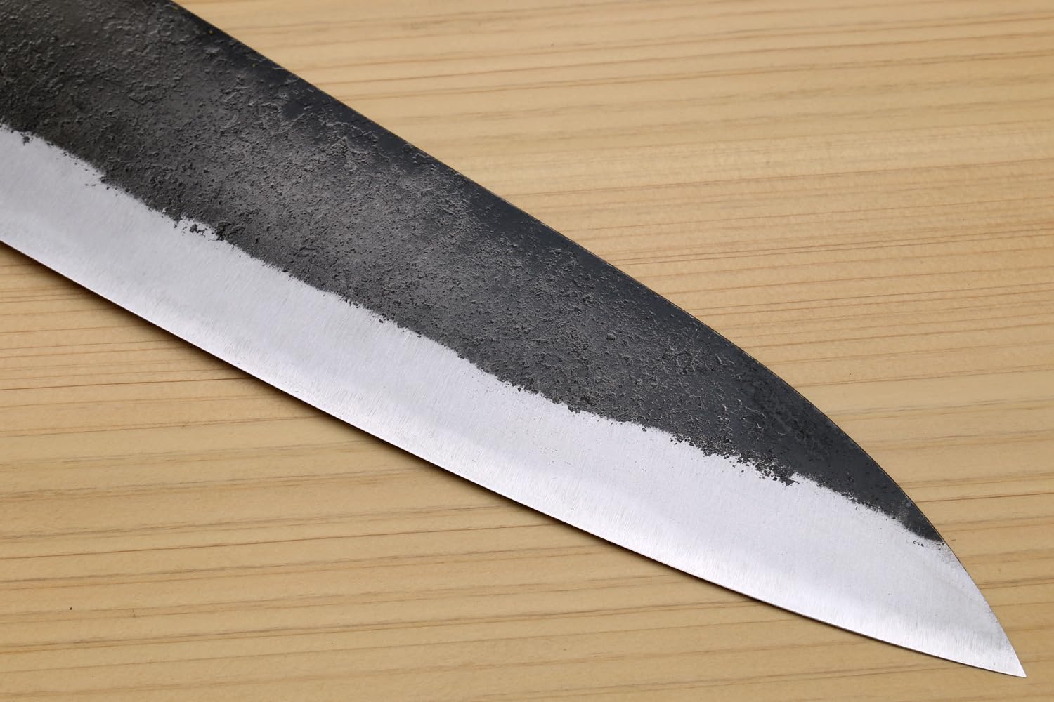 Yoshihiro Japanese High Carbon White Steel #2 Nashiji Gyuto Chefs Knife with Cocobolo Wood Handle (9.5'' (240mm))