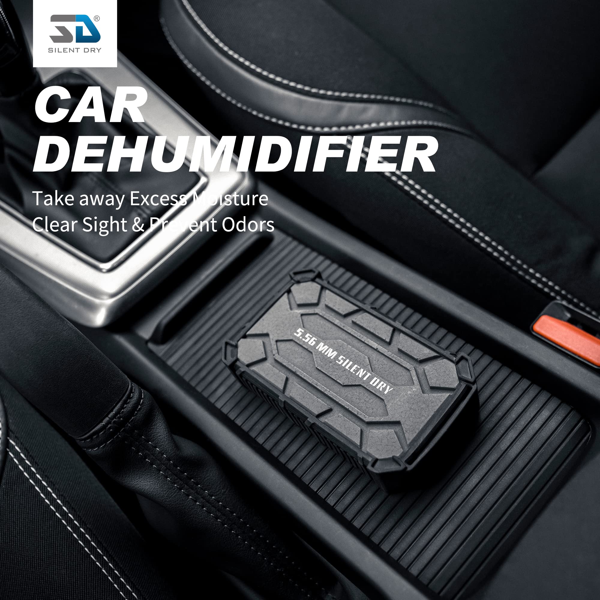 Silent Dry Gun Safe Dehumidifier, Reusable mini Portable Dryer effective for up to 20L, Fast renew and remover for Gun/Safe/Camera/Instrument, Pioneer, 1 piece (Swat Black)