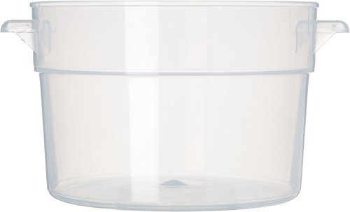 Carlisle FoodService Products 020530 BPA-Free Bains Marie Round Storage Container, 2 Quart, Clear