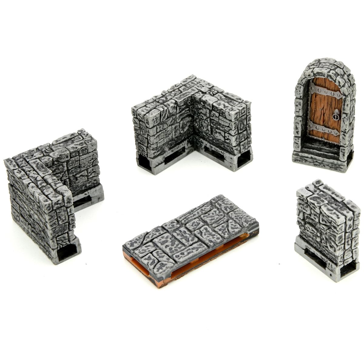 Warlock Tiles: Expansion – 1 in. Dungeon Straight Walls