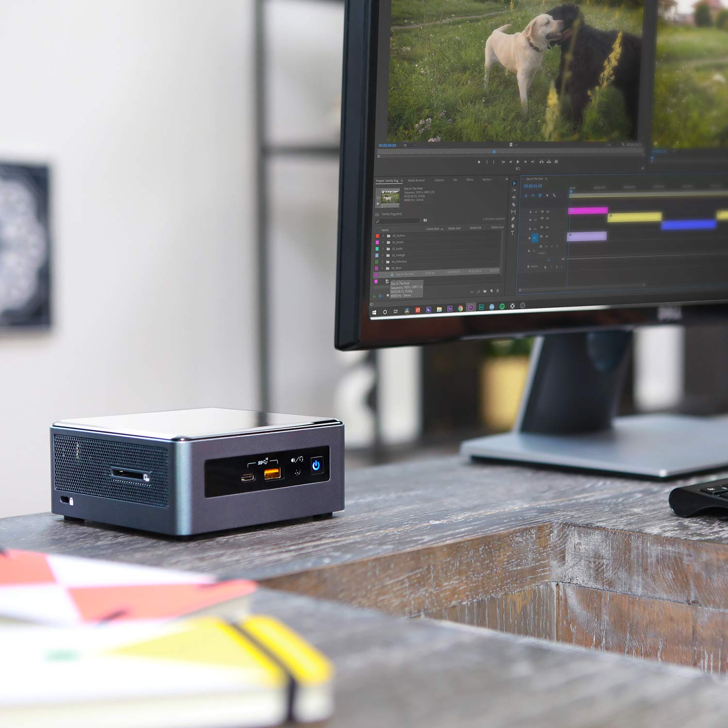Intel NUC 8 Mainstream-G Mini PC with Optane Memory, HDD & Windows 10 - Core i5