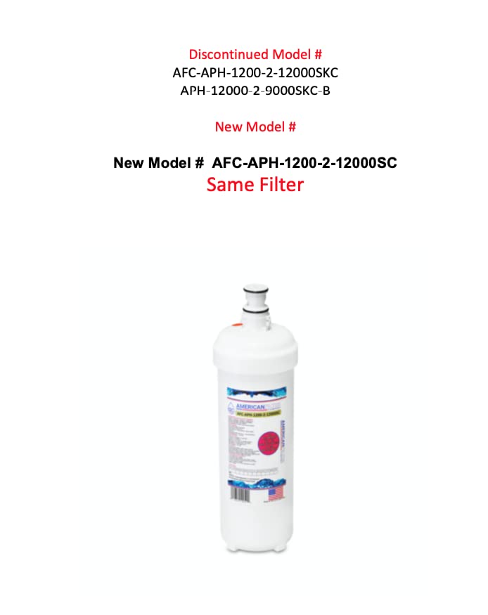 AFC Brand, water filter, Model # AFC-APH-1200-2-12000SKC, Compatible with 3M(R) HF60-CL Filter New AFC Brand Model # AFC-APH-1200-2-12000SC 6 - Filters