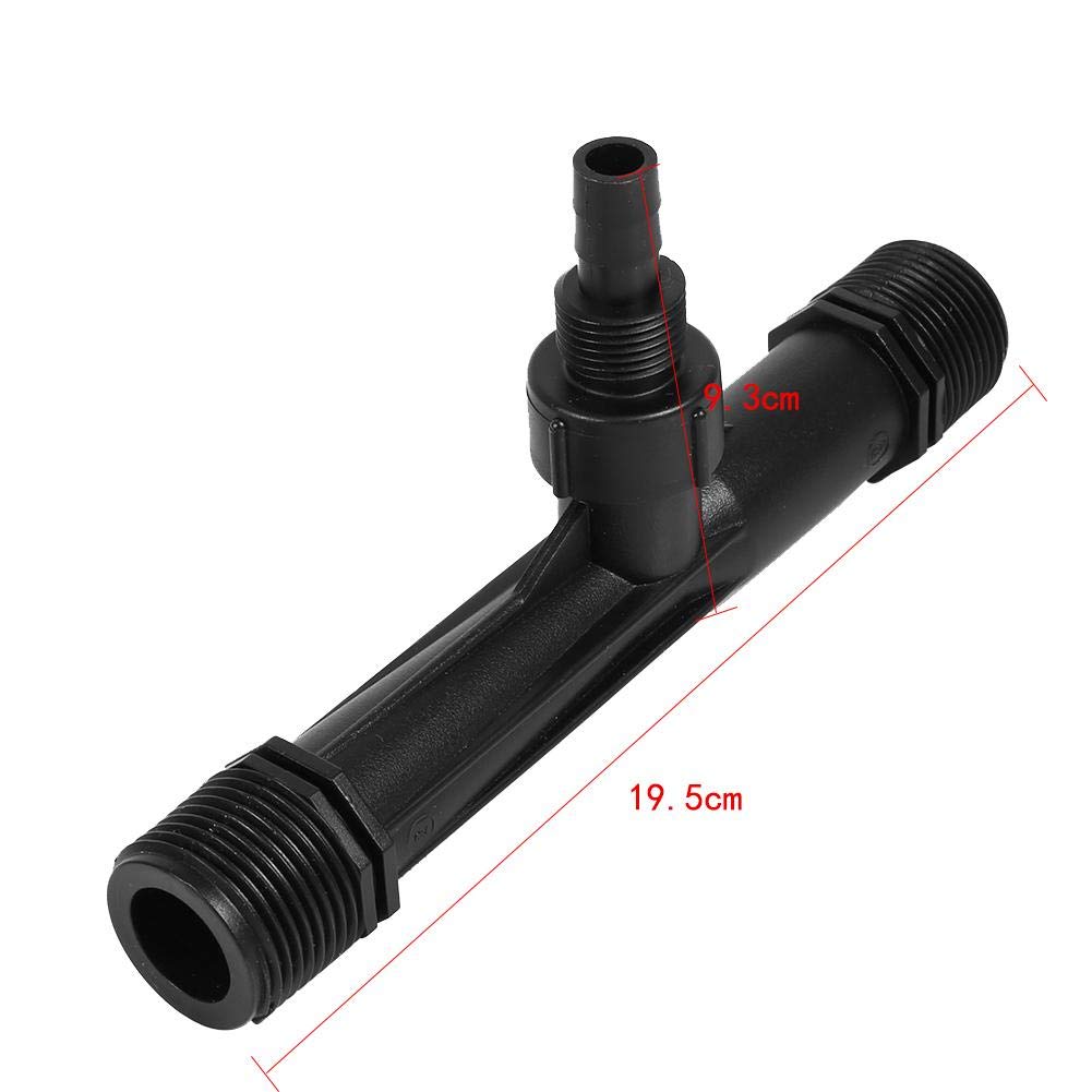 Irrigation Tube Fertilizer Mixer Injector Agriculture Tool Plastic Black for Outdoor Garden Farm Lawn, 1/2" 3/4β 1β Inch(1 inch)