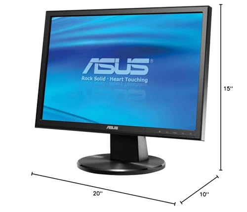 ASUS VW199T-P 19" WXGA+ 1440x900 DVI VGA Back-lit LED Monitor