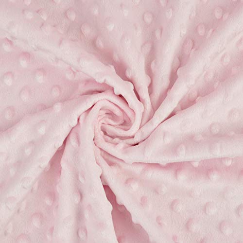 HOMRITAR Baby Blanket for Girls Super Soft Double Layer Minky with Dotted Backing, Elegant Receiving Blanket with Pink Floral Multicolor Printed Blanket 30 x 40 Inch(75x100cm), Navy Blue