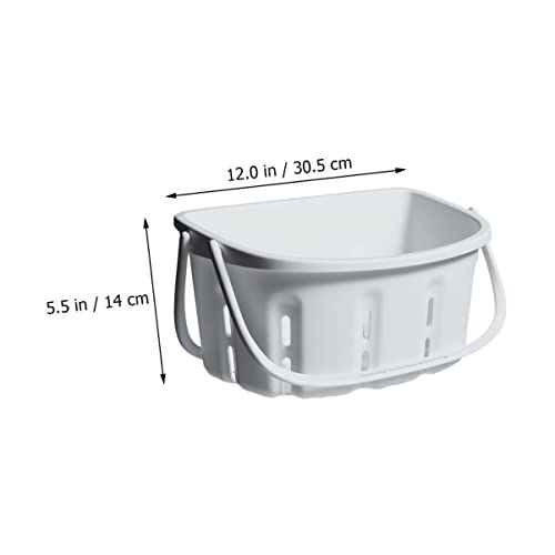 Cabilock Bath Storage Basket Basket Shampooer 2 Pack Plastic Shower Organizer Plastic Bath Plastic Plastic Handle Organizer Bathroom Storage Bath Storage Plastic Containers