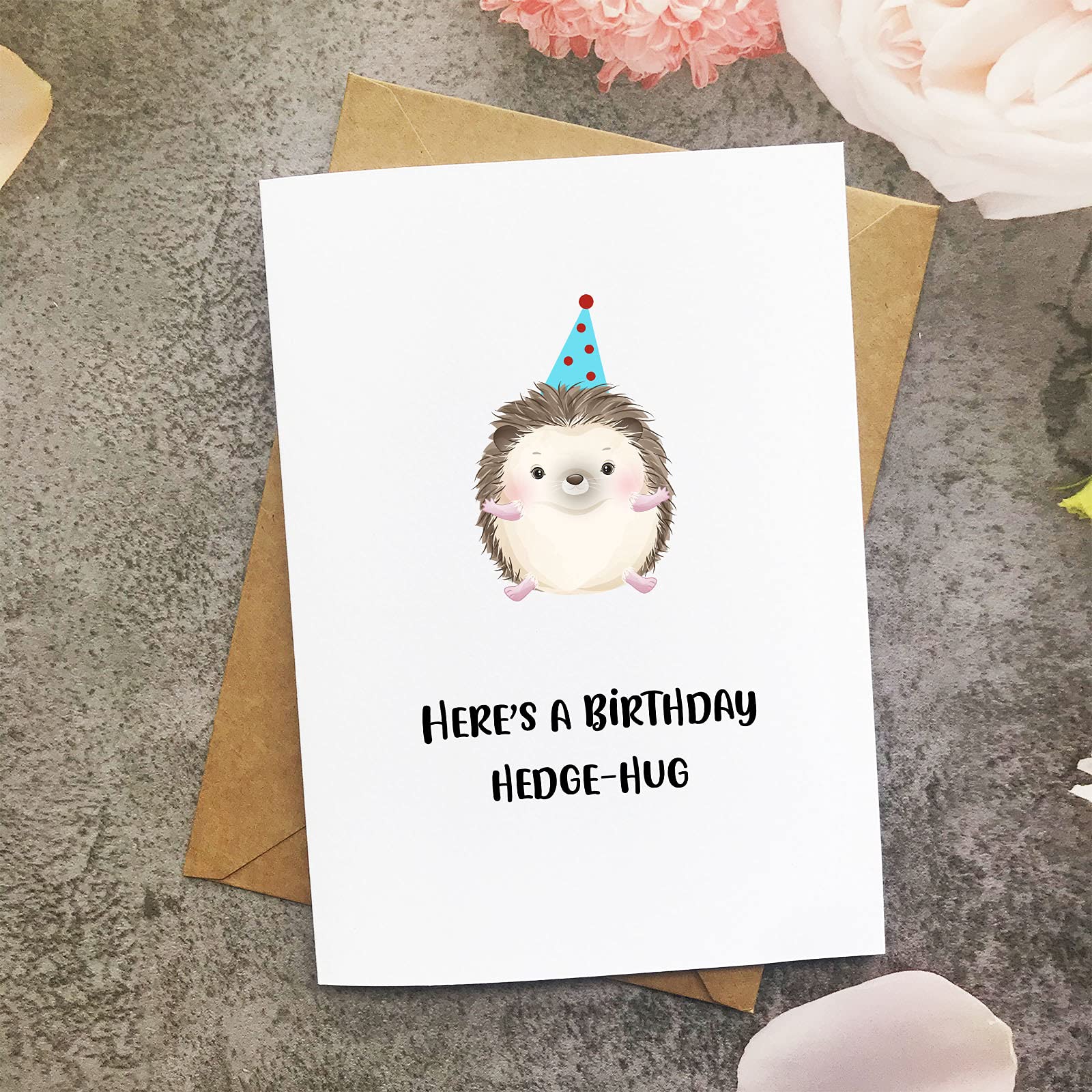 MAGJUCHE Hedgehog Birthday Card, Funny Birthday Cards, Cute Greeting Card